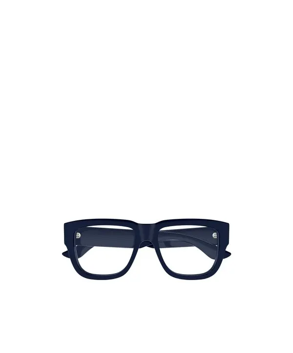 Alexander McQueen Square Frame Glasses - Blue