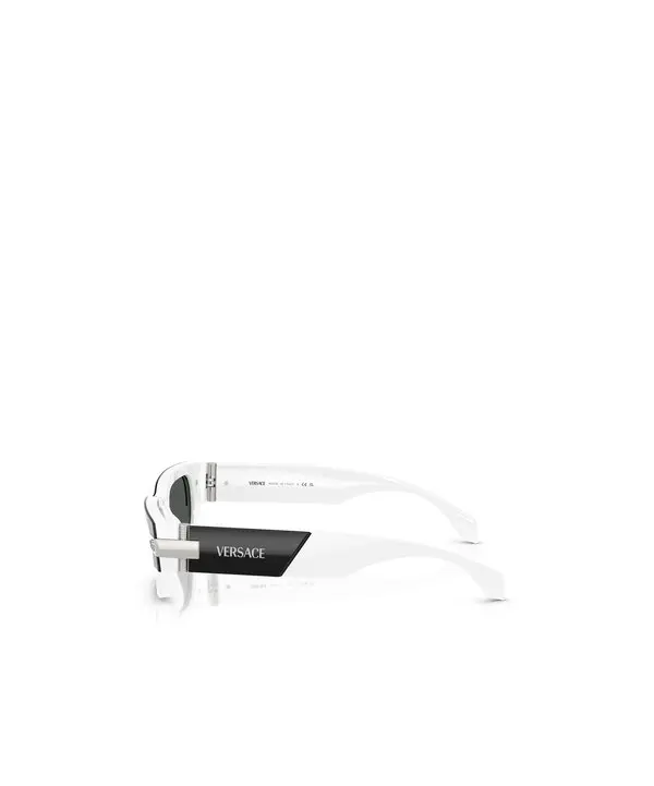 Versace Rectangle-frame Sunglasses - Black