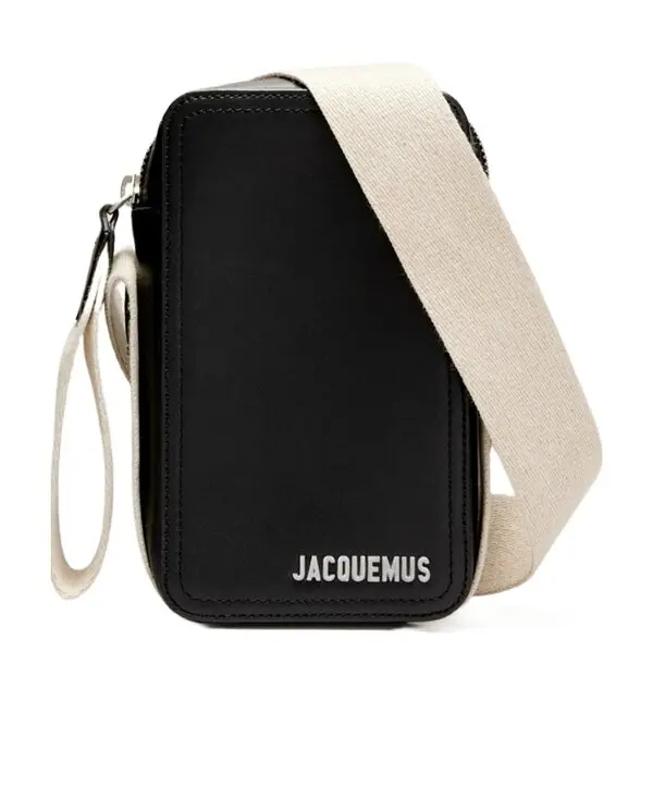 Jacquemus Le Cuerda Leather Messenger Bag - Black