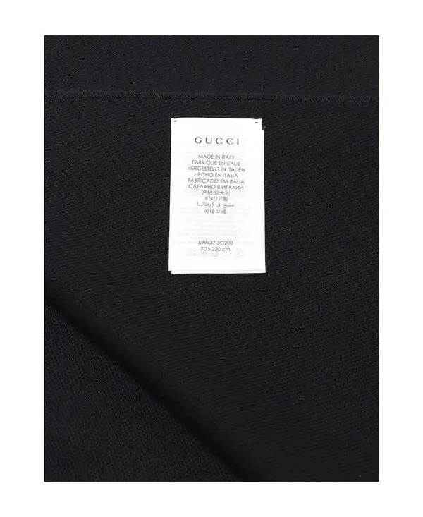 Gucci Logo Star Print Scarf