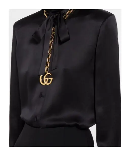 Gucci Long-sleeve Shirt With Bow Detail