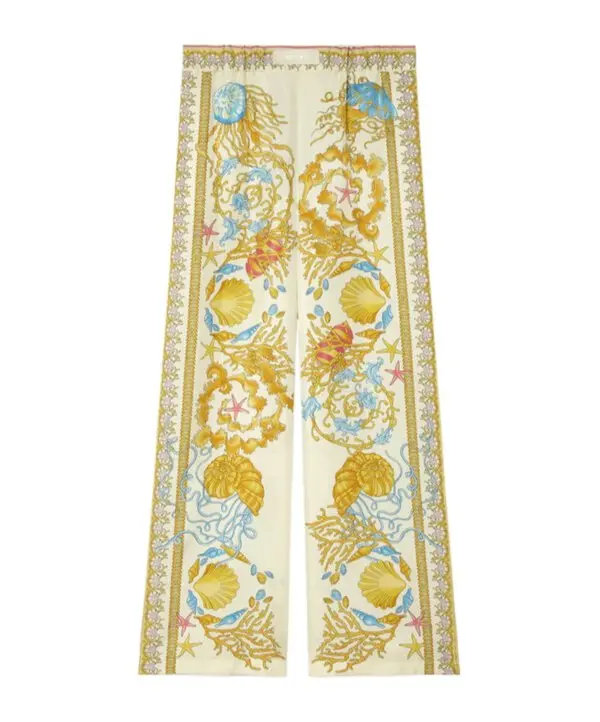 Versace Barocco Printed Trousers - Multicolor  Gold