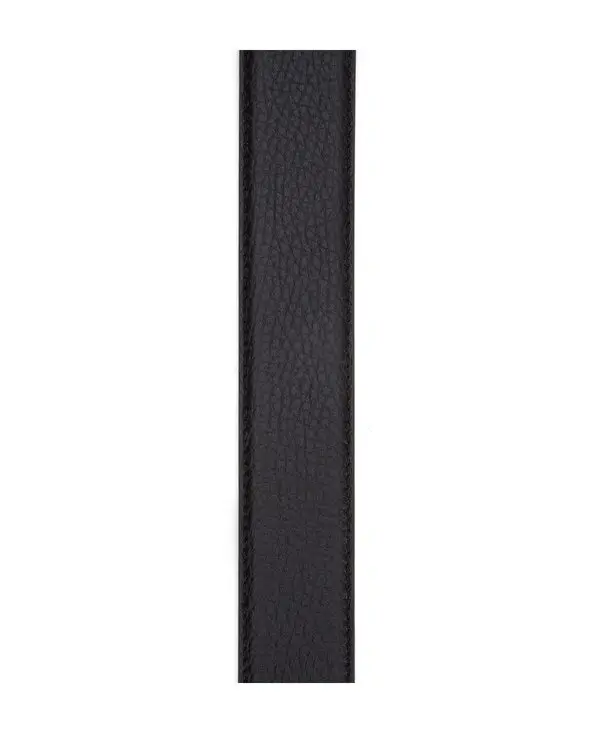 FERRAGAMO Gancini Double Buckle Belt - Black