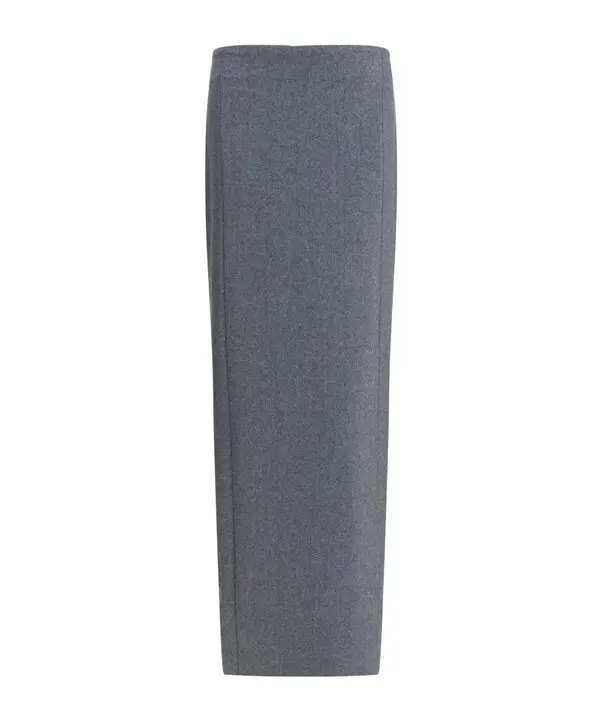 Thom Browne Grosgrain Loop Tab Zipped Pencil Skirt