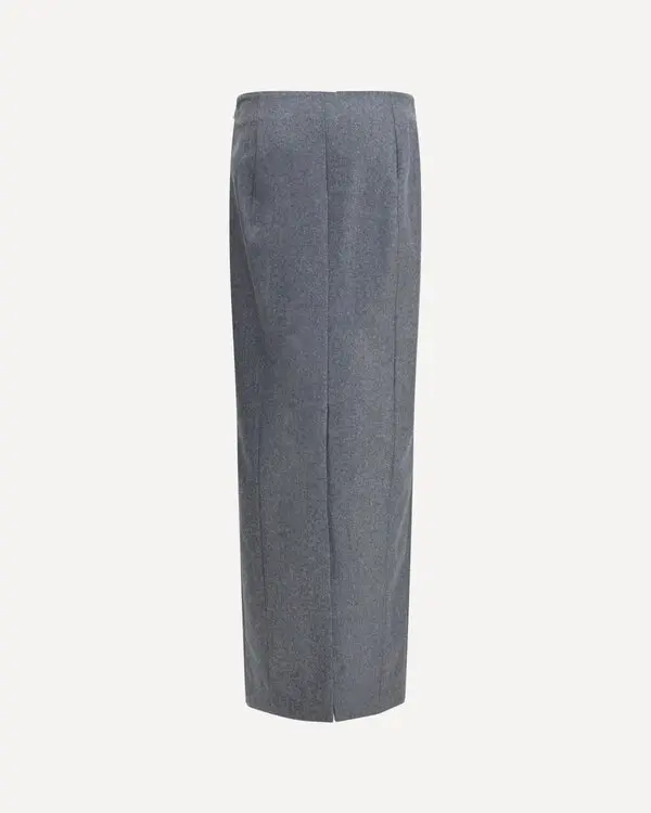 Thom Browne Grosgrain Loop Tab Zipped Pencil Skirt