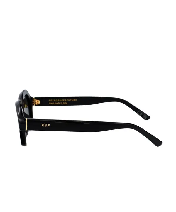 RETROSUPERFUTURE Geometric Oval Sunglasses - Black