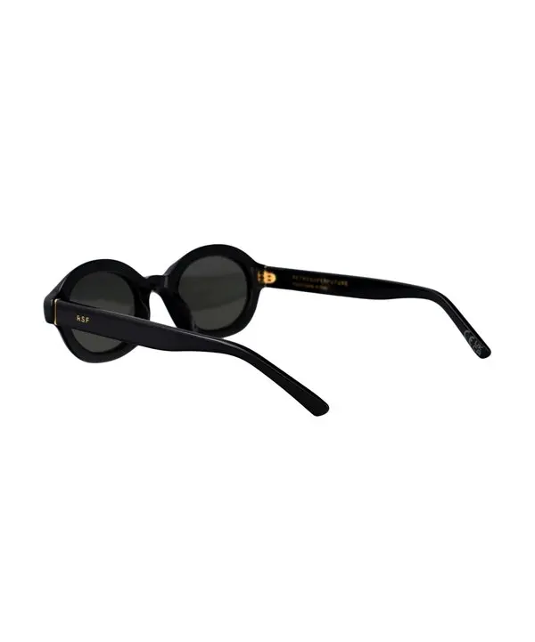 RETROSUPERFUTURE Geometric Oval Sunglasses - Black