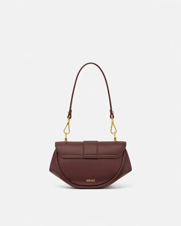Versace Virtus Small Shoulder Bag - Wine Red