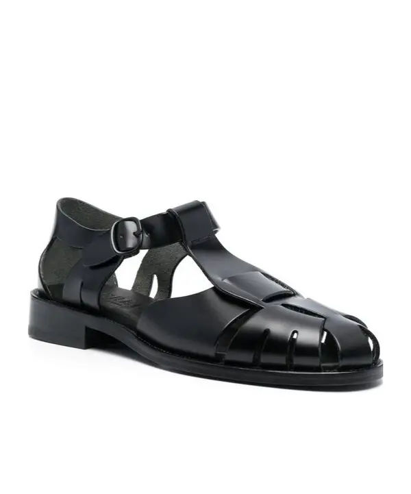 Hereu Pesca Fisherman Sandals - Black