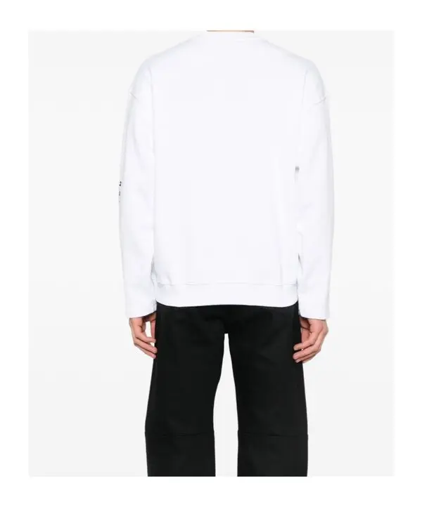 DIESEL® S-boxt-nc-div Crewneck Sweatshirt - White