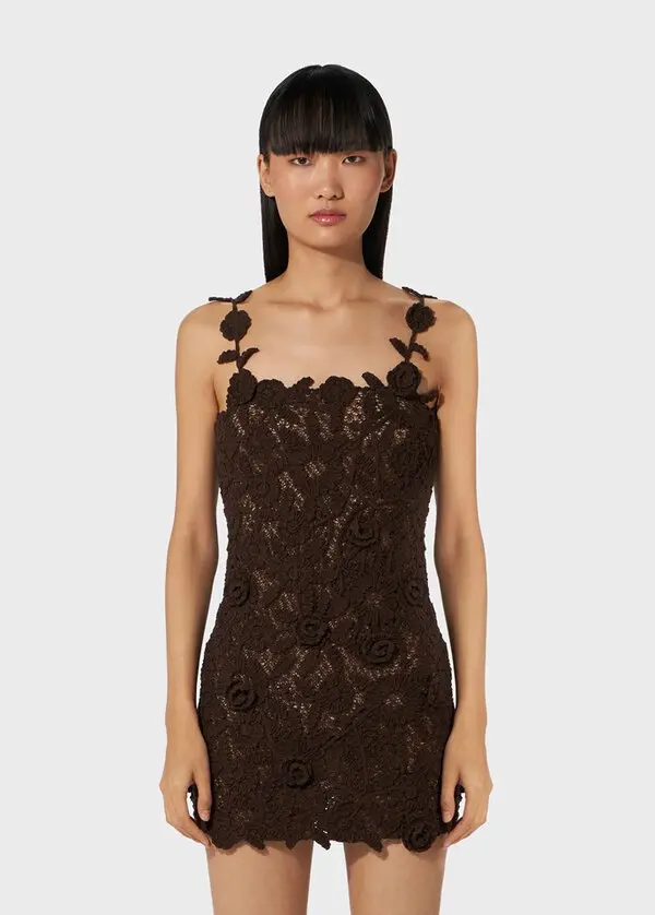 Blumarine Floral Corset Mini Dress