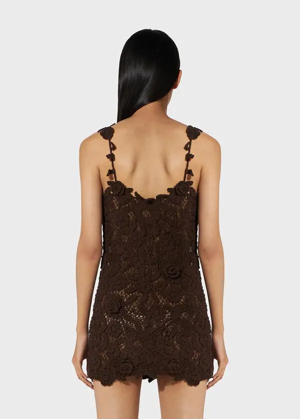 Blumarine Floral Corset Mini Dress