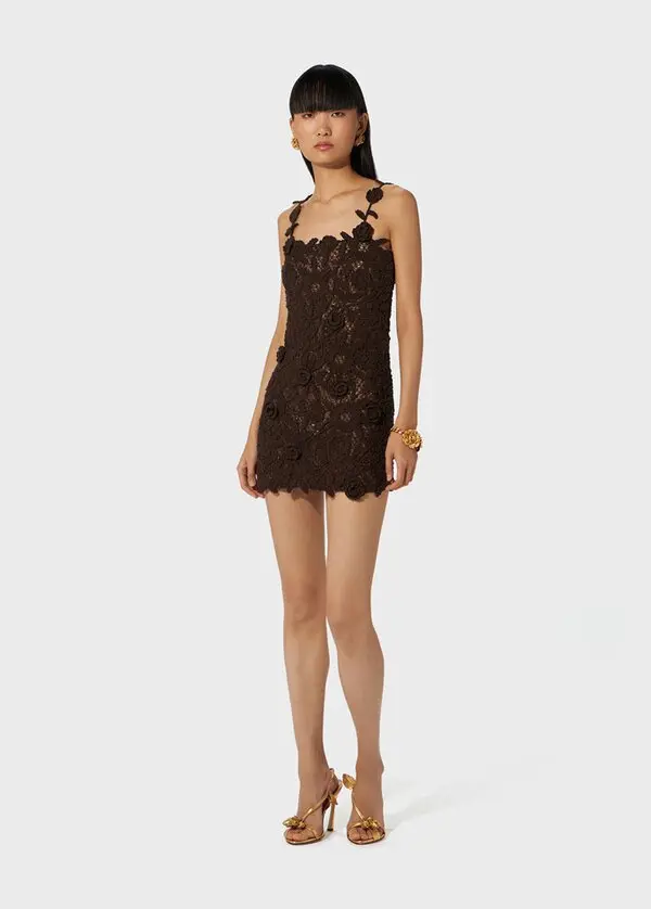 Blumarine Floral Corset Mini Dress