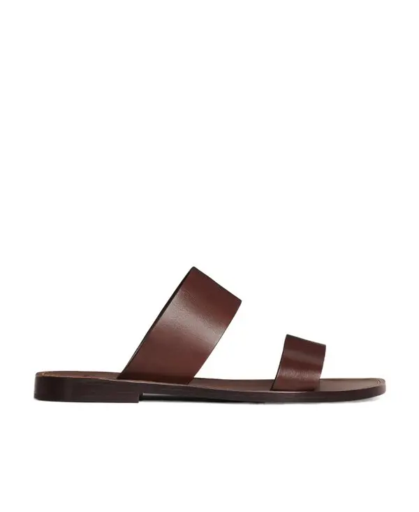 Celine Lerins Calfskin Vegetal Tanning Slippers - Red