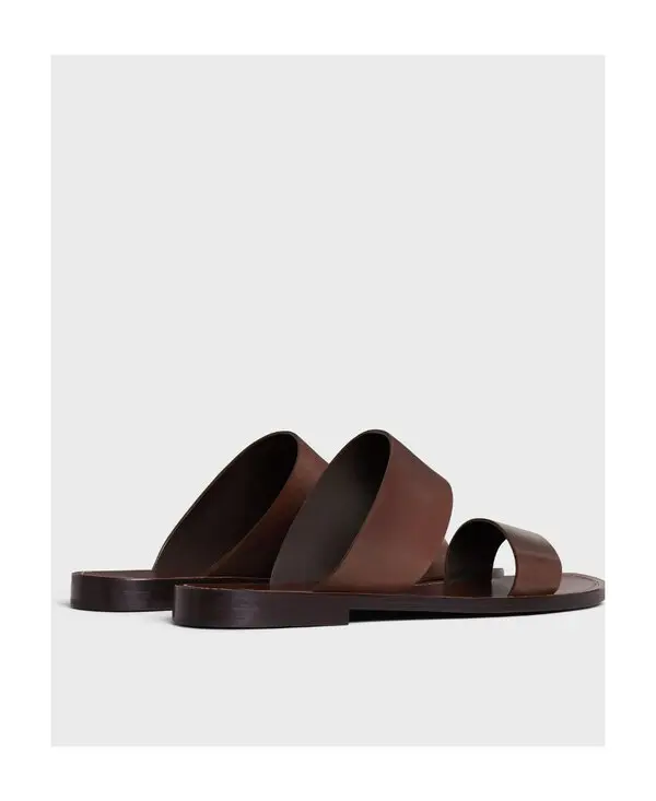 Celine Lerins Calfskin Vegetal Tanning Slippers - Red
