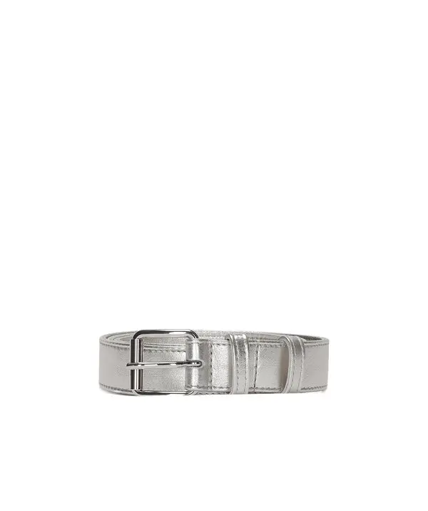 Comme Des Garçons Buckle Fastened Belt - Silver