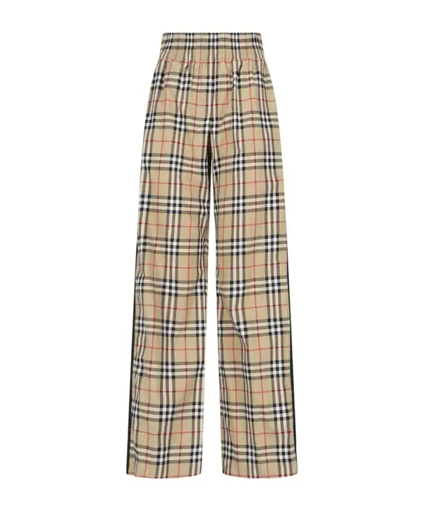 Burberry Louanne Checked Trousers - Brown