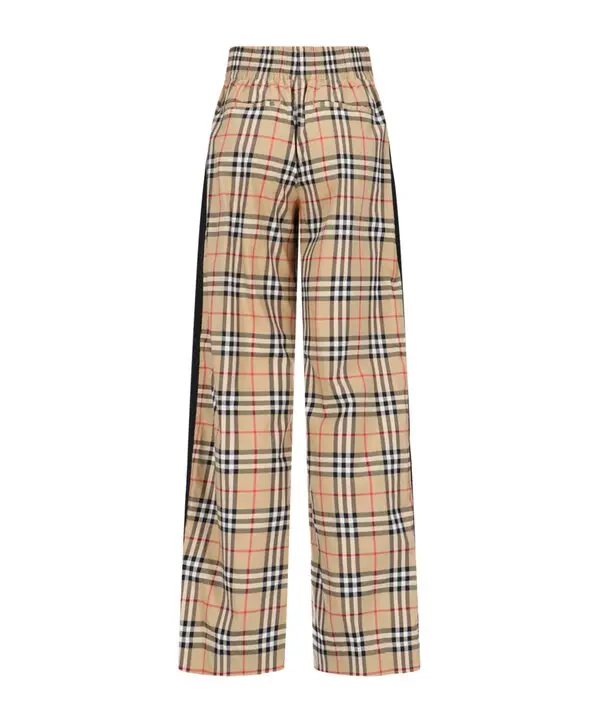 Burberry Louanne Checked Trousers - Brown