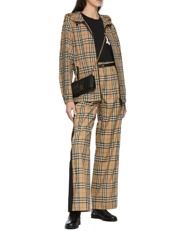 Burberry Louanne Checked Trousers - Brown