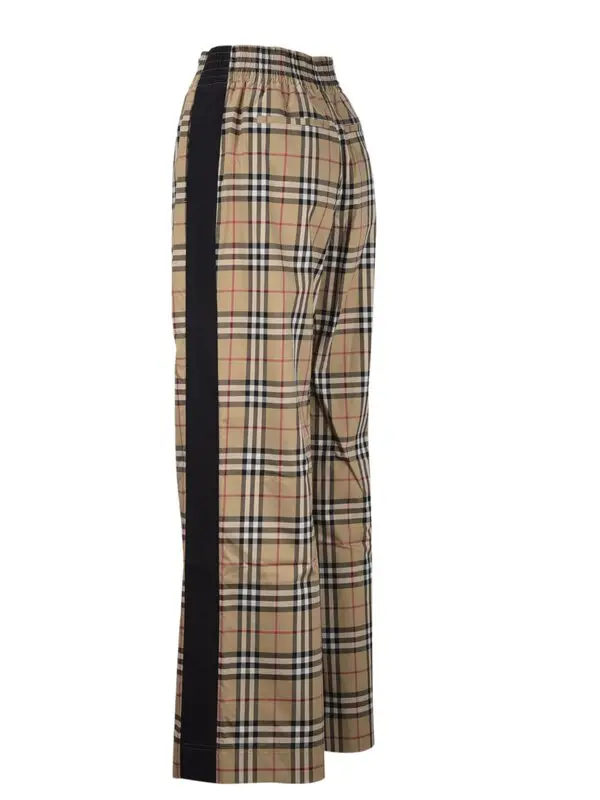 Burberry Louanne Checked Trousers - Collection Beige