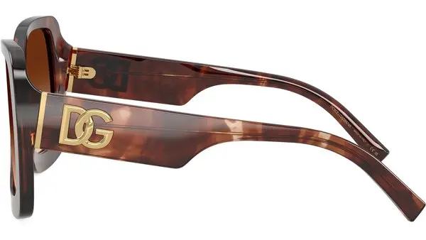 Dolce & Gabbana Geometric Frame Sunglasses - Brown