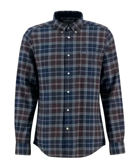 Barbour Fortrose Tailored Long-sleeved Shirt - Black