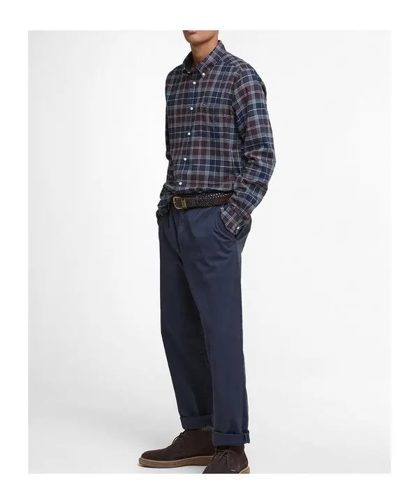 Barbour Fortrose Tailored Long-sleeved Shirt - Black