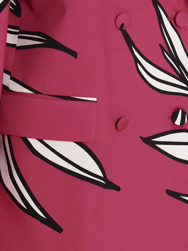 Rochas Double-breasted Printed Jacket
