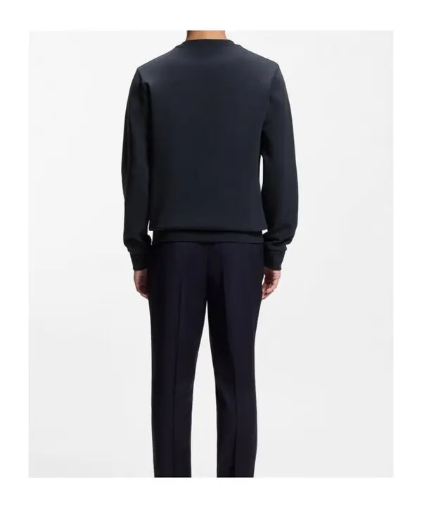 Hugo Boss Appliqué Crew-neck Sweatshirt - Dark Blue