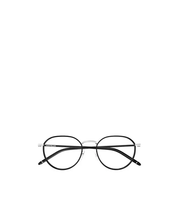 Montblanc Eyewear Round Frame Glasses - Black
