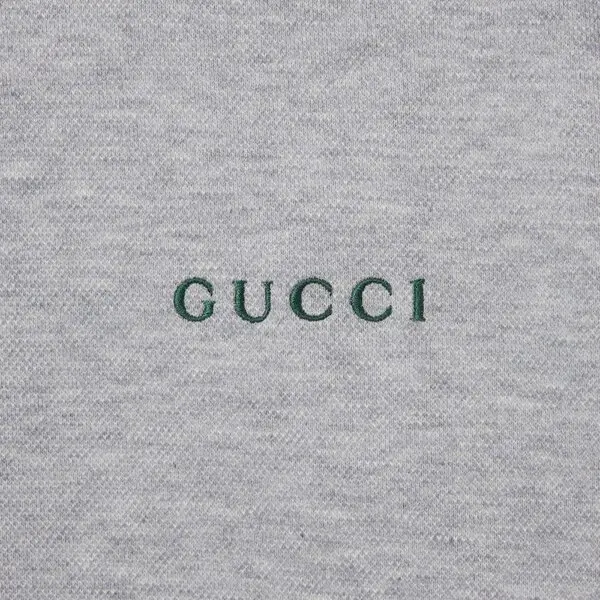 Gucci Logo Embroidered Zip-up Track Jacket - Grey