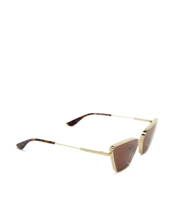 Alexander McQueen Cat Eye Frame Sunglasses - Brown