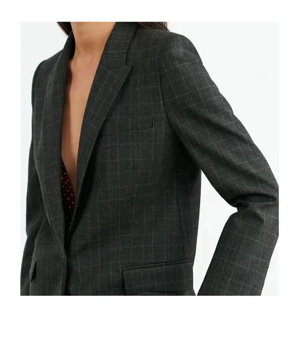 NILI LOTAN Checked Blazer