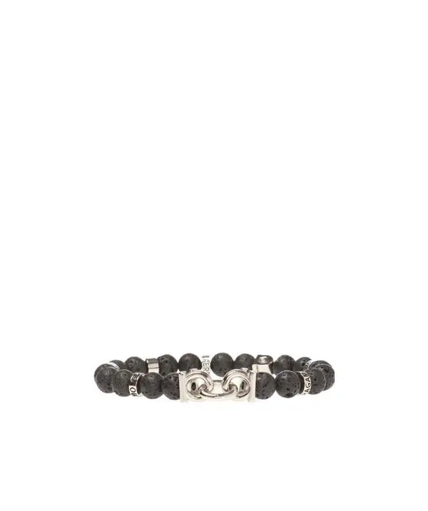FERRAGAMO Gancini Elasticated Bracelet - Black