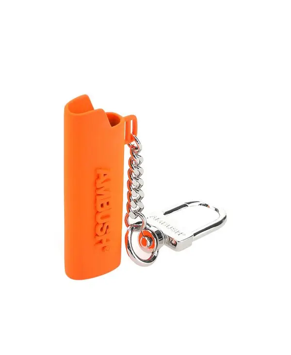 AMBUSH Logo Embossed Key Ring - Orange