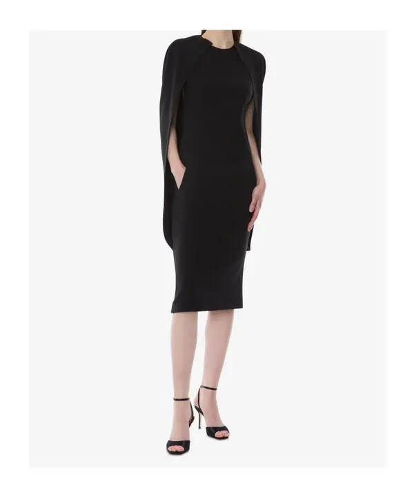 Alberta Ferretti Cape Dress