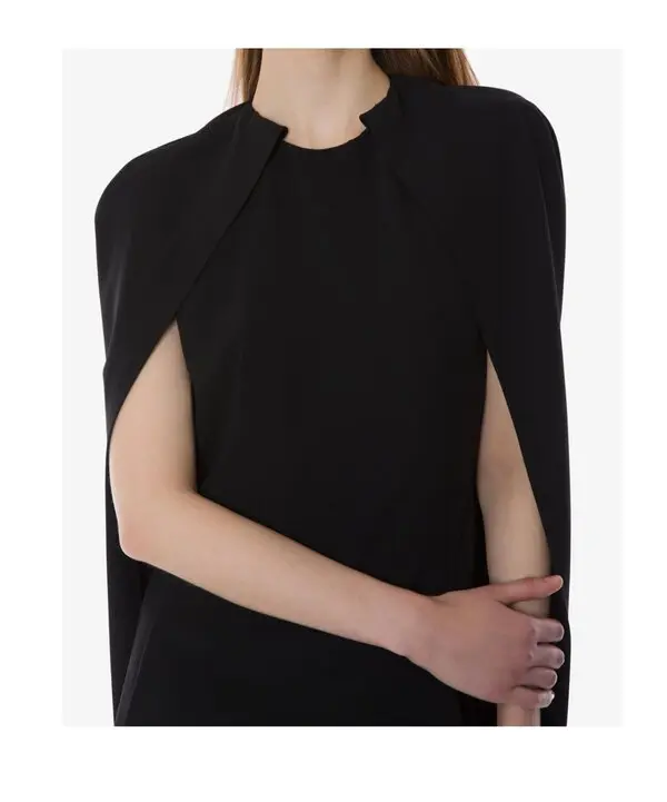 Alberta Ferretti Cape Dress