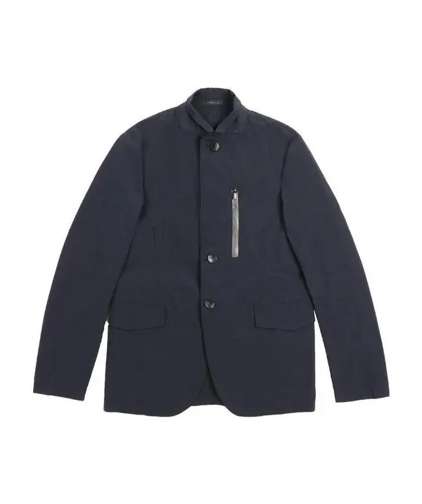 Emporio Armani Single-breasted Casual Jacket With Zipper Details