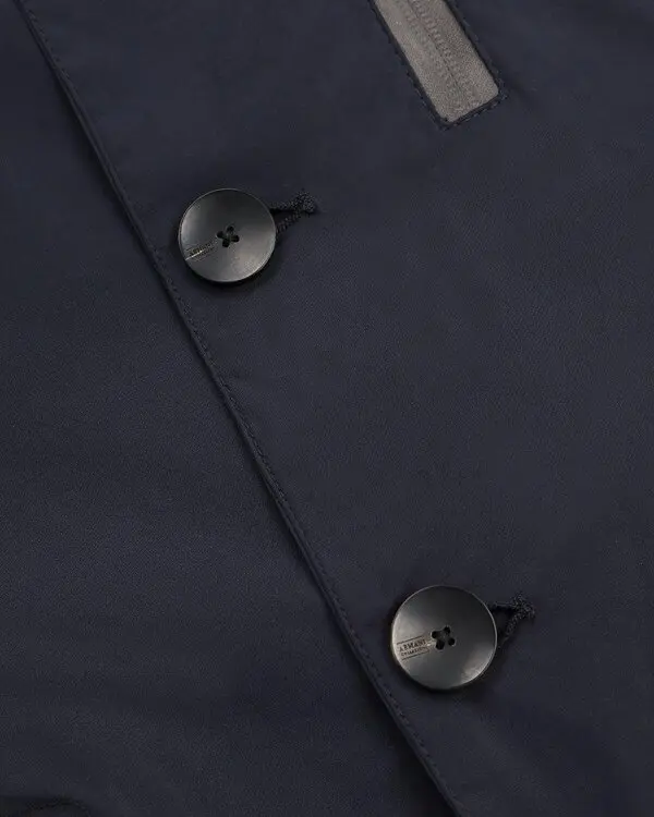 Emporio Armani Single-breasted Casual Jacket With Zipper Details