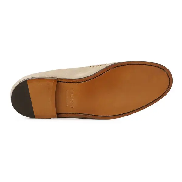 John Lobb Round-toe Suede Loafers