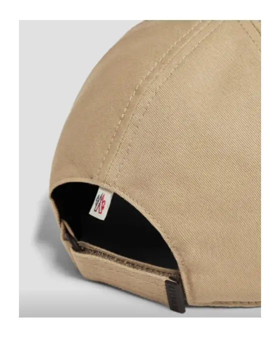 Moncler Logo Patch Baseball Cap - Light Brown