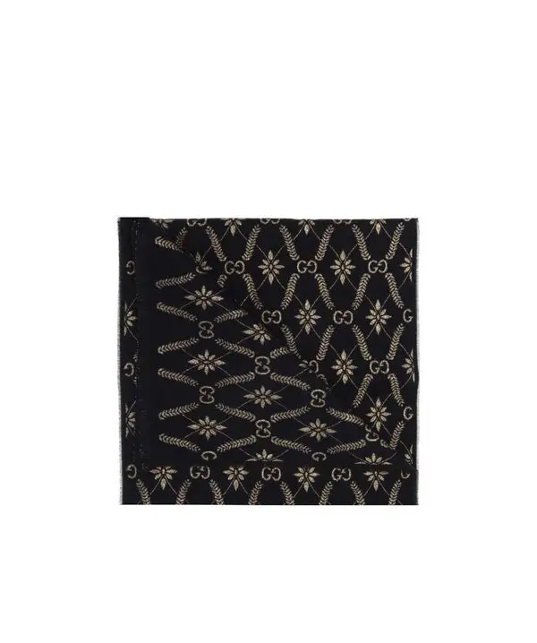Gucci Navy Blue Scarf - Black