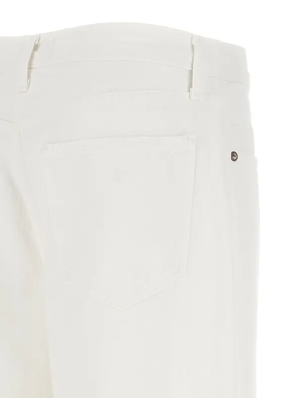 AGOLDE Low Slung Baggy Wide Leg Jeans - Milkshake