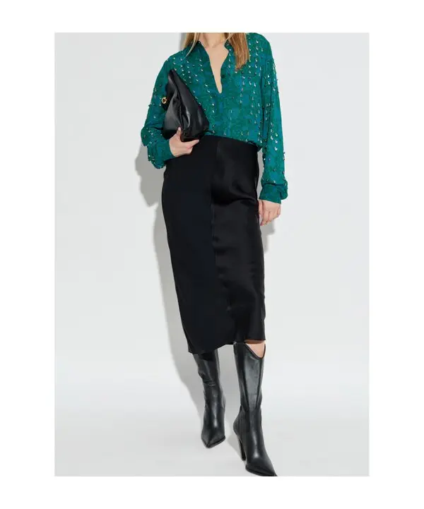 Dries Van Noten Floral-printed Embellished Shirt