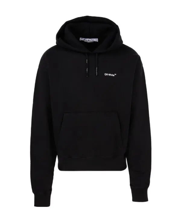 Off-White Caravaggio Print Hooded Sweatshirt - Black