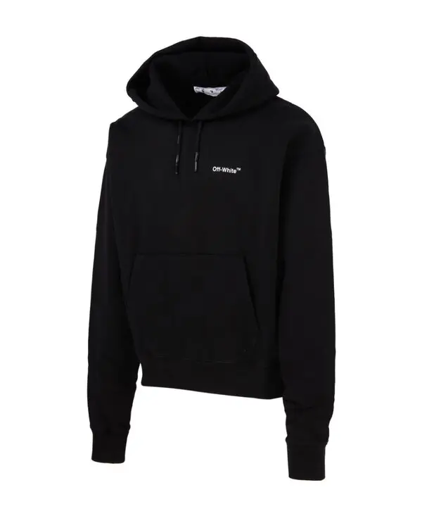 Off-White Caravaggio Print Hooded Sweatshirt - Black