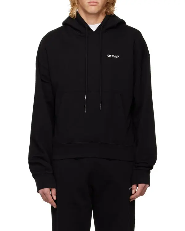 Off-White Caravaggio Print Hooded Sweatshirt - Black