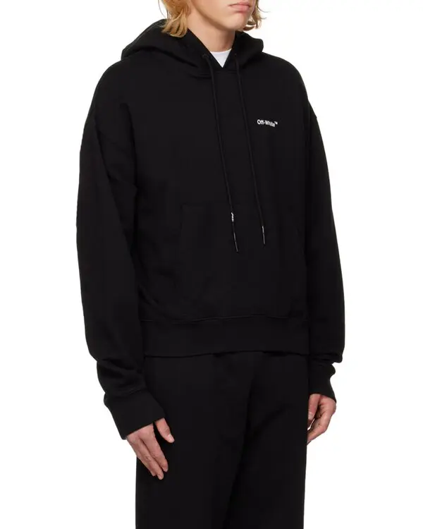 Off-White Caravaggio Print Hooded Sweatshirt - Black
