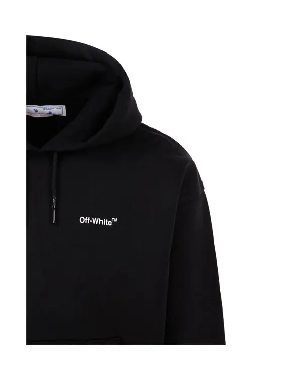 Off-White Caravaggio Print Hooded Sweatshirt - Black