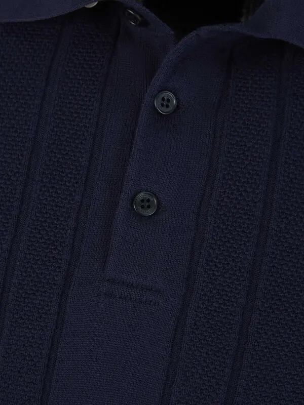 Brunello Cucinelli Short Sleeved Open-knitted Polo Shirt